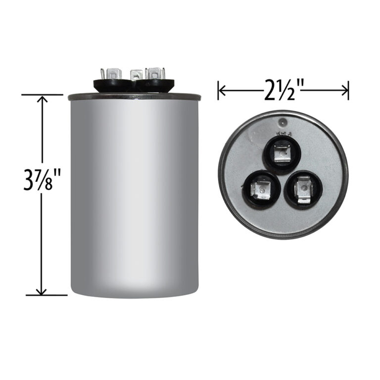 45+7.5 MFD x 440 Run Capacitor # 97F9883 - JustCapacitors.com